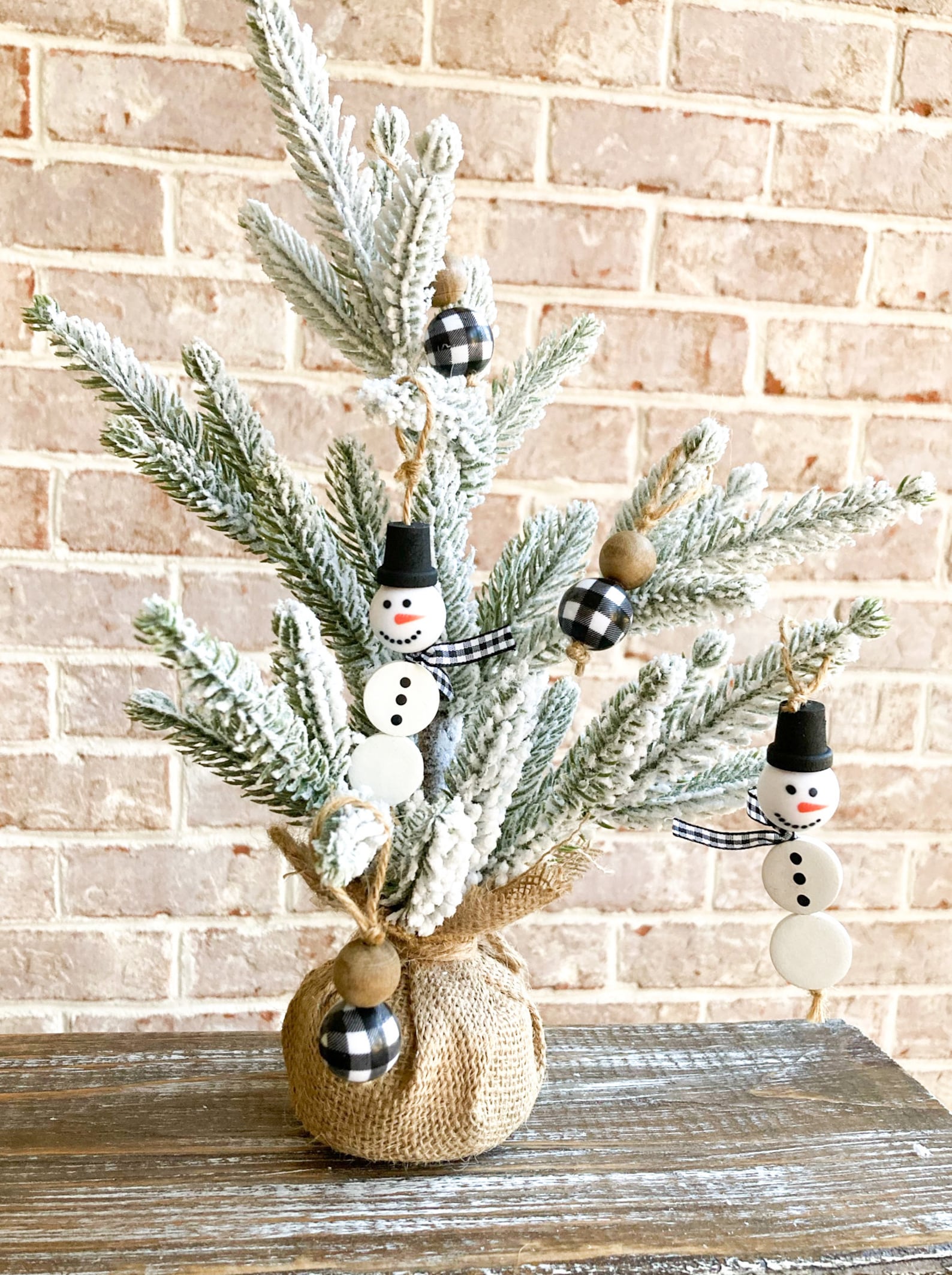 Snowman Mini Tree Ornaments Snowman Christmas Tree Decor | Etsy