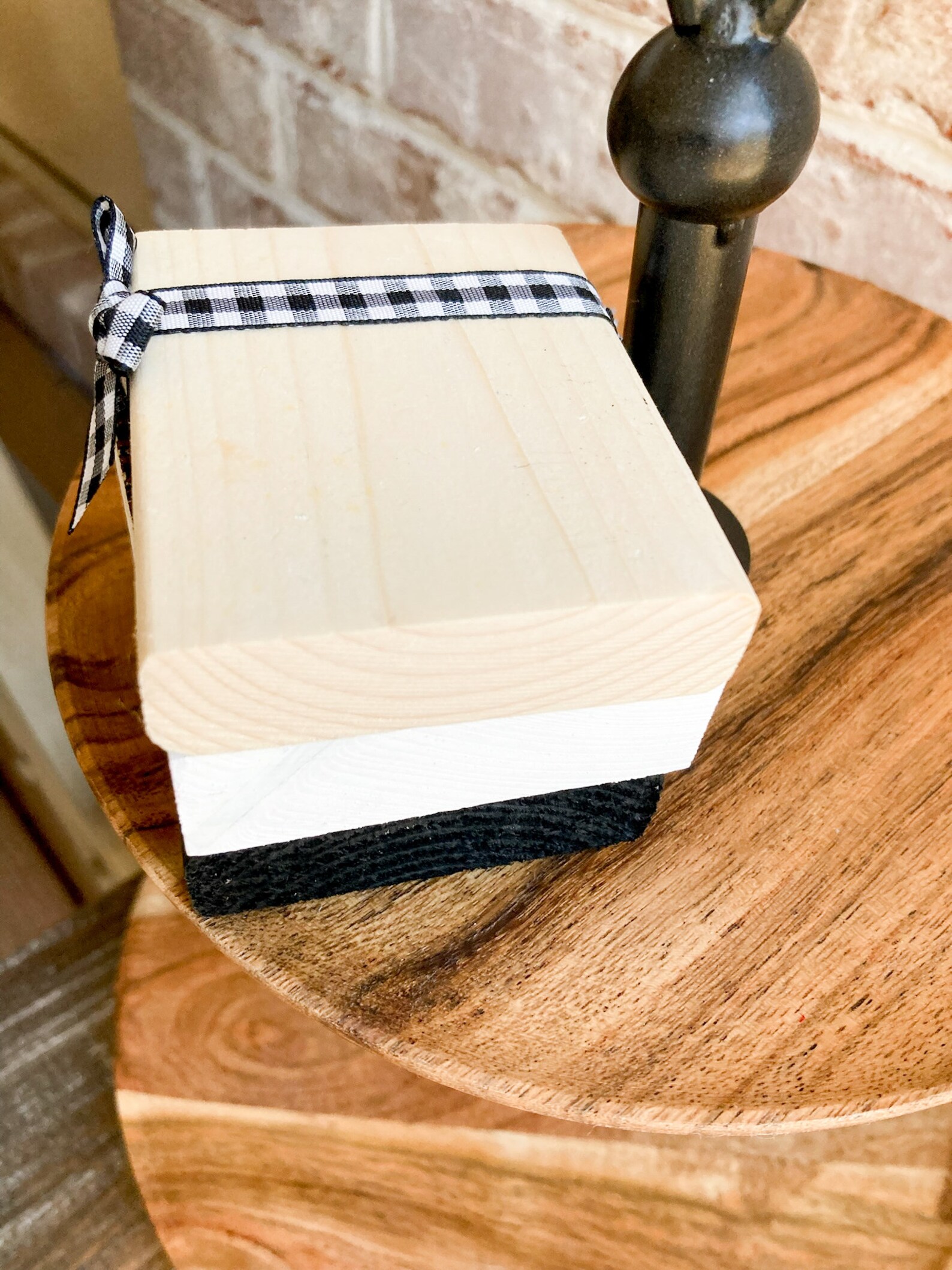Let It Snow Farmhouse Books, Mini Wooden Book Stack, Winter Tiered Tray ...