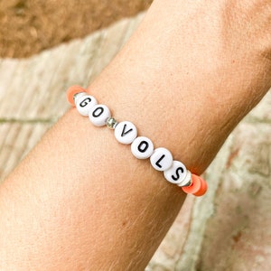 Tennessee Vols Heishi Stack Bracelets, Go Vols Heishi, University of ...