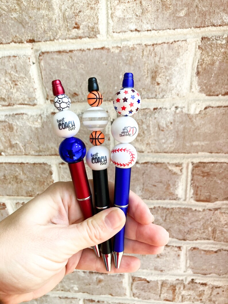 Best Coach Ever, Coach Gift, Beaded Pen, Custom Gift, Basketball ...