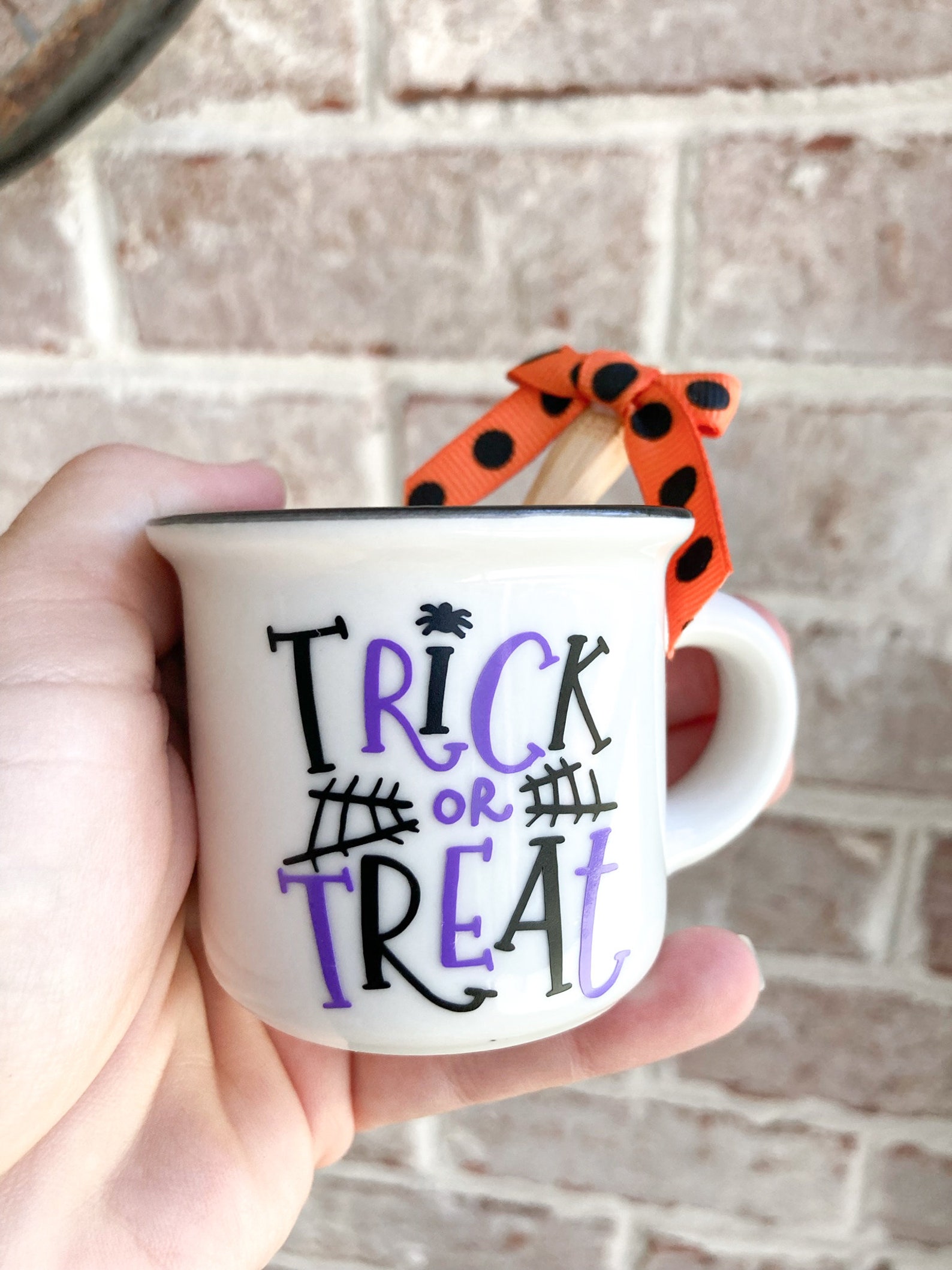 Witches Brew Mini Mug Trick or Treat Mini Mug Tiered Tray - Etsy