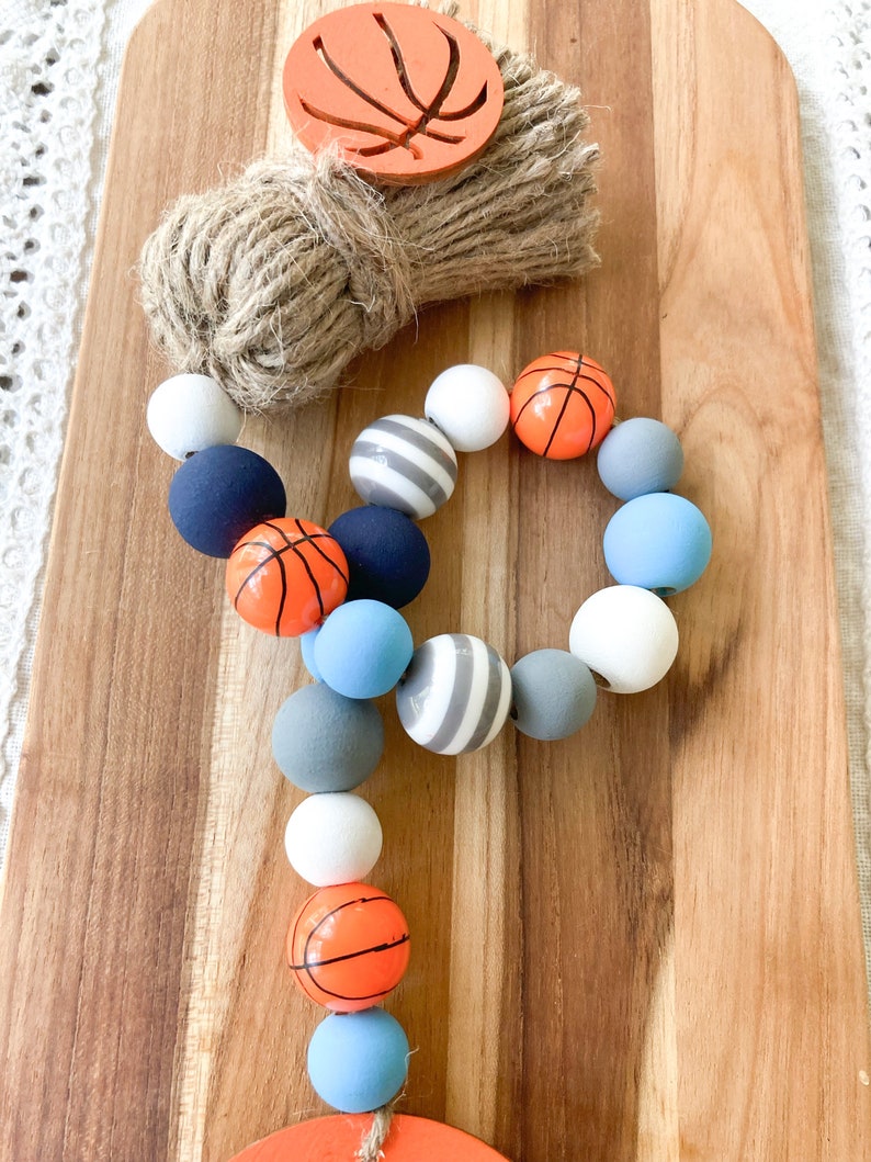 Basketball Bead Garland, Tiered Tray Decor, Classroom Decor ...