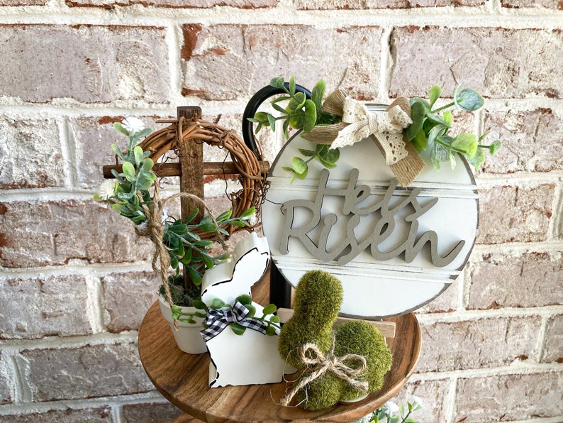 Easter Bunnies Rustic Bunny Wooden Bunny Farmhouse Decor - Etsy