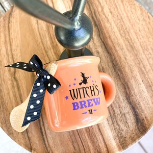 Witches Brew Mini Mug Trick or Treat Mini Mug Tiered Tray - Etsy
