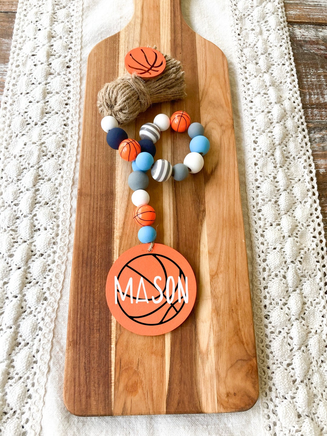 Basketball Bead Garland, Tiered Tray Decor, Classroom Decor ...
