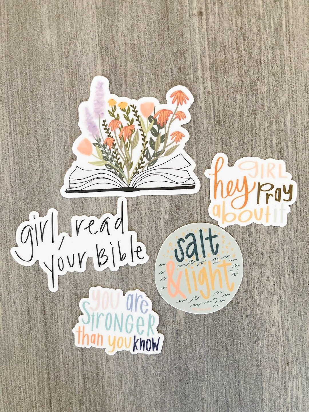 Bible Verse Stickers, Scripture Christian Stickers, Water Resistant ...