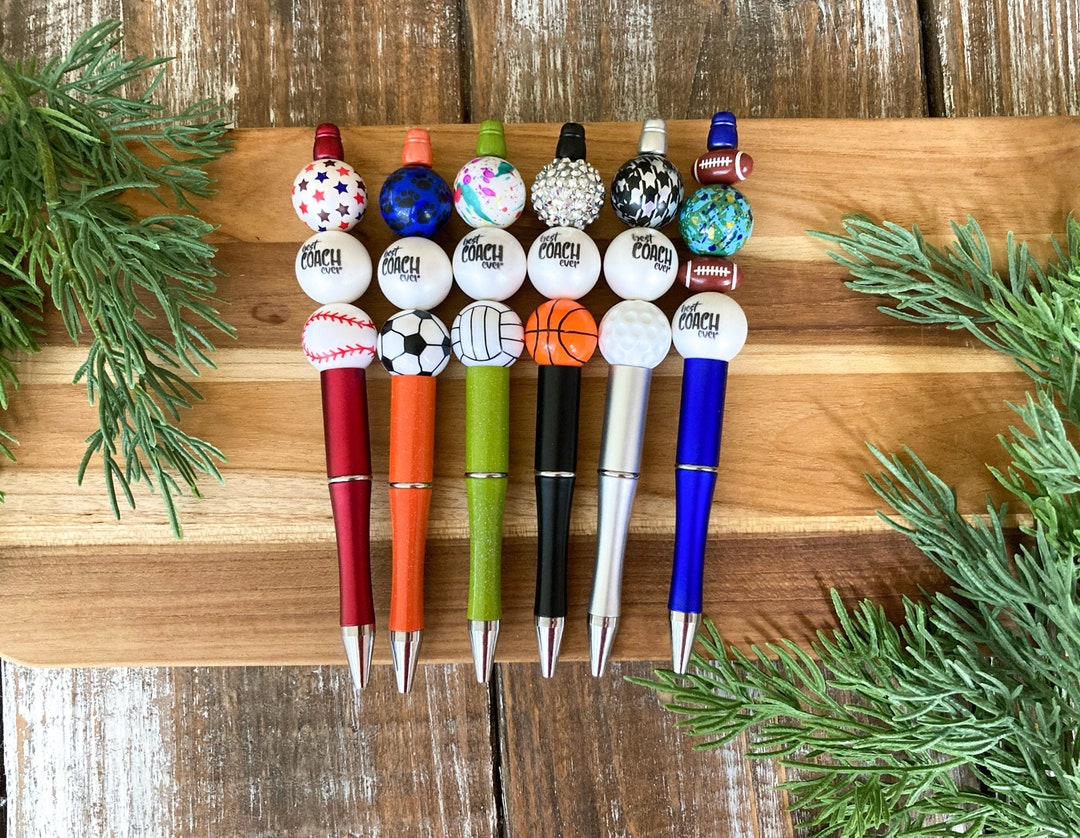 Best Coach Ever, Coach Gift, Beaded Pen, Custom Gift, Basketball ...