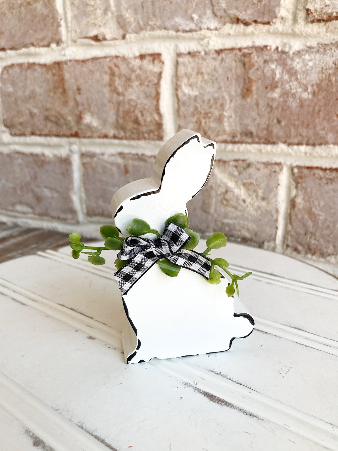 Easter Bunnies Rustic Bunny Wooden Bunny Farmhouse Decor - Etsy