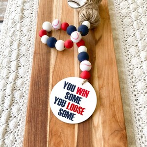 Yankees Bead Garland, Tiered Tray Decor, MLB Decor, Yankees Baseball ...