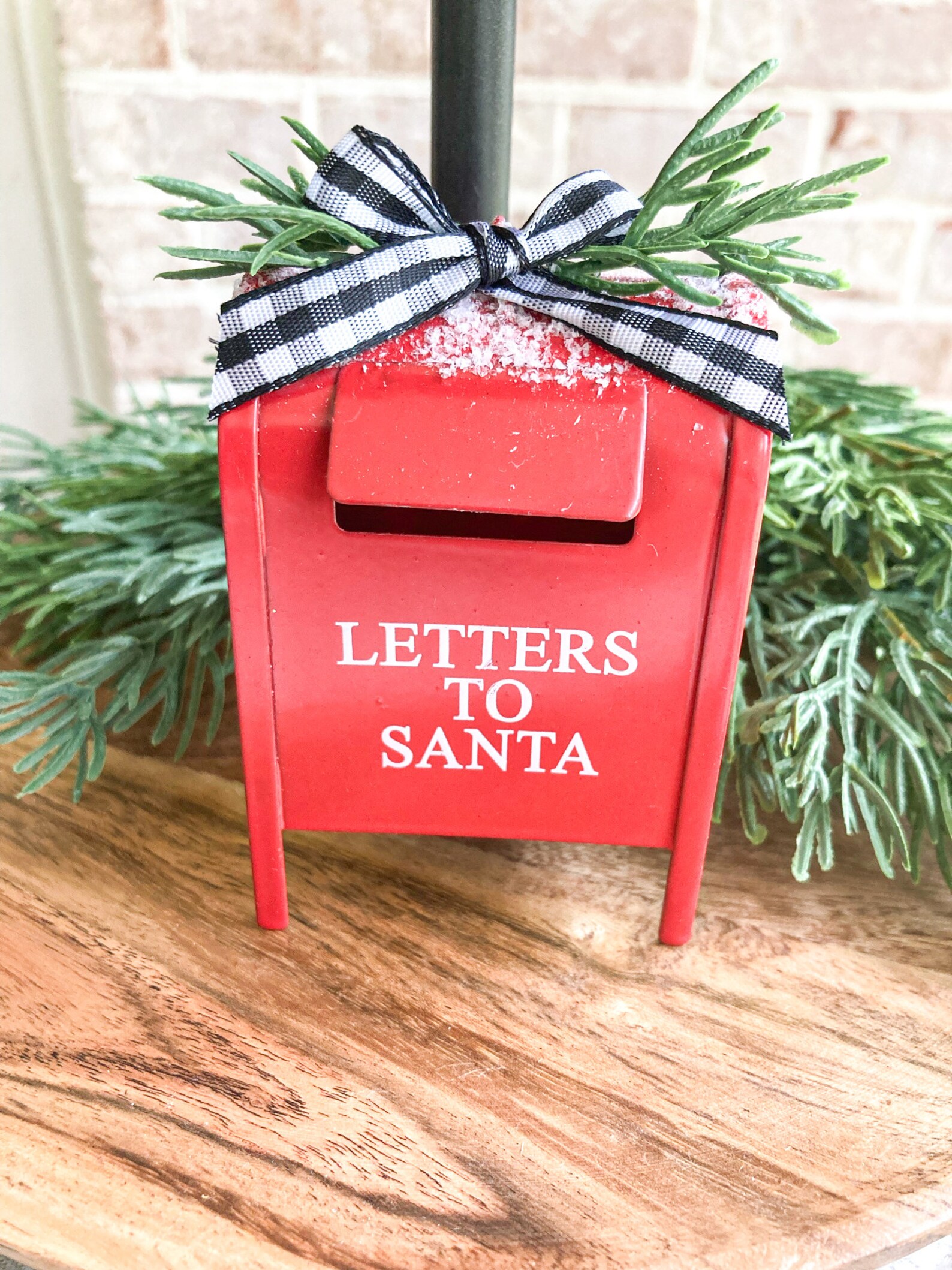 Red Christmas Tiered Tray Mailbox Christmas Tiered Tray - Etsy