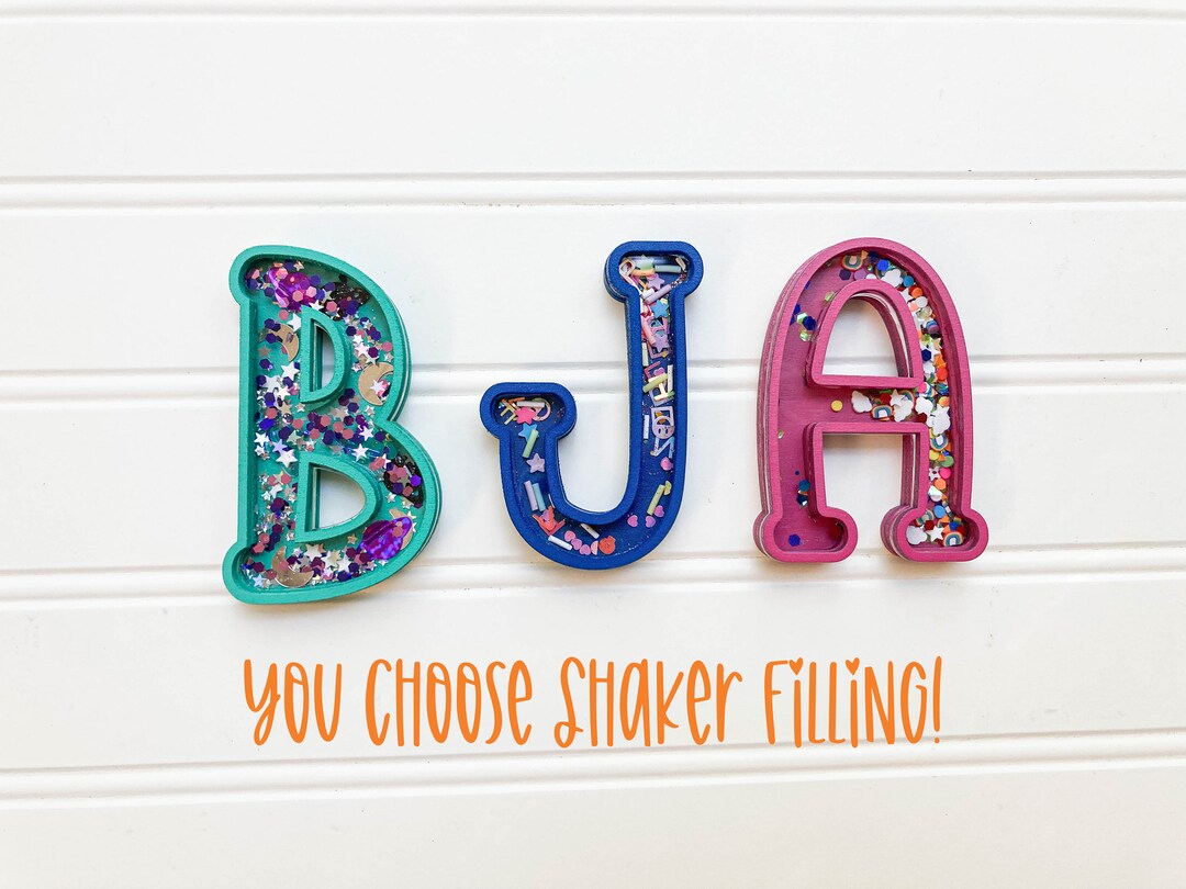 Wood Alphabet Shaker, Wood Name Shaker, Personalized Gift, Wooden Toy ...