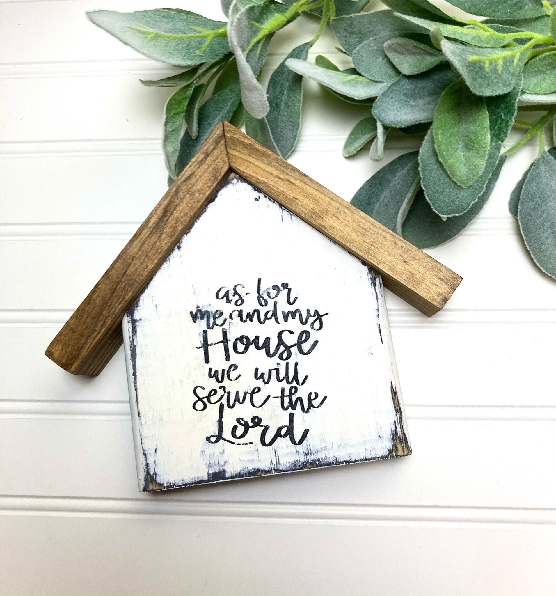 As for Me and My House Sign, Farmhouse Sign, Christian Sign, Family ...
