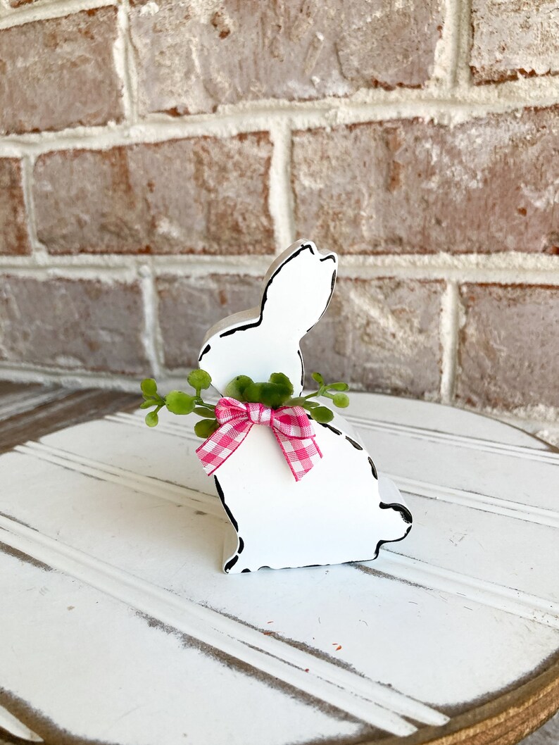 Easter Bunnies Rustic Bunny Wooden Bunny Farmhouse Decor - Etsy