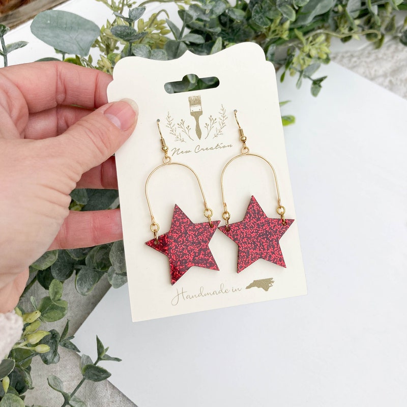 Basketball Star Earrings - Etsy