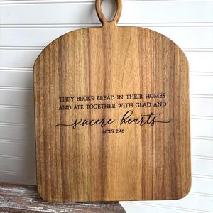 Custom Engraved Acacia Wood Cutting Board, Personalized, Wedding Gift ...