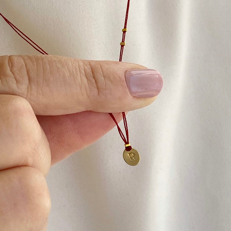 Red String Necklace - Etsy