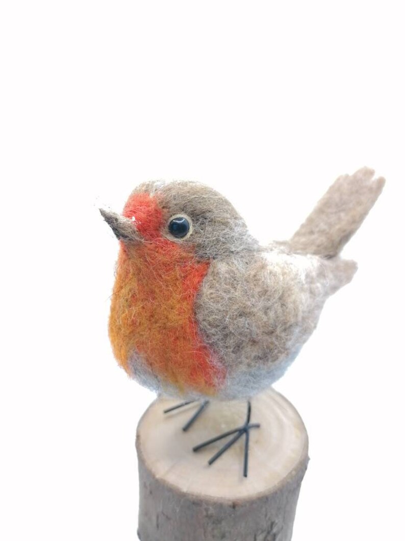 Needle Felt Robins - Etsy UK