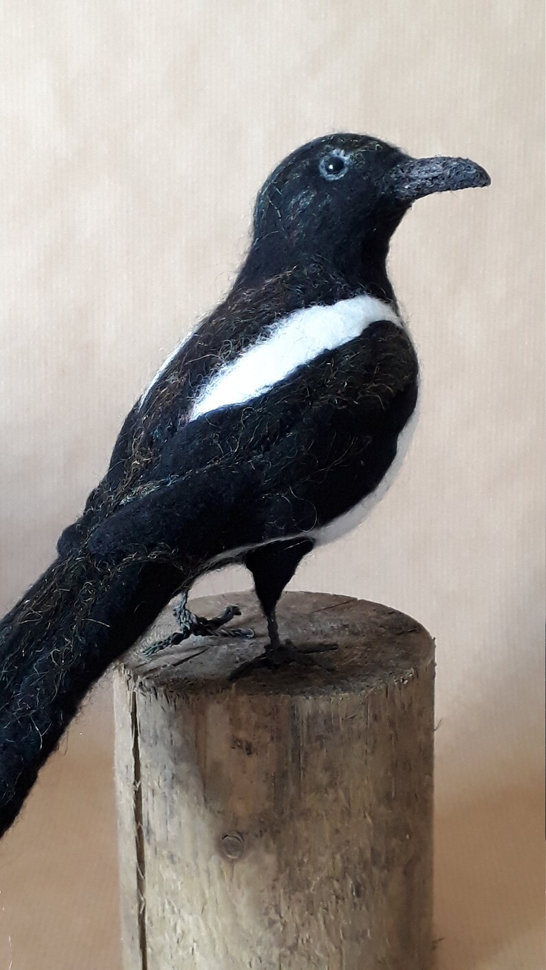 Life Size Needle Felt Magpie - Etsy