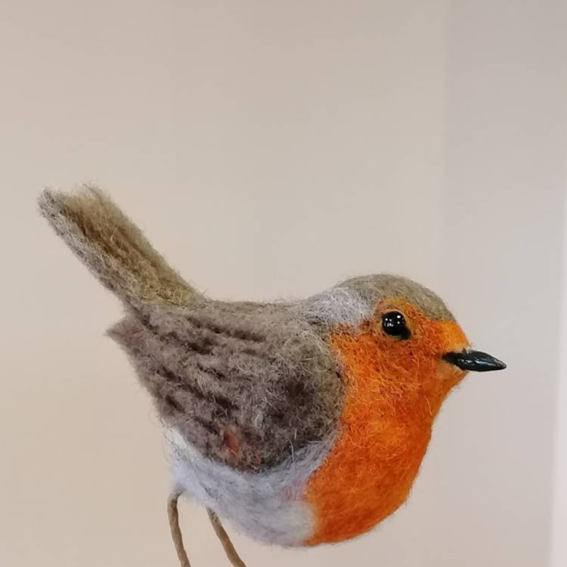 Needle Felted Robin - Etsy
