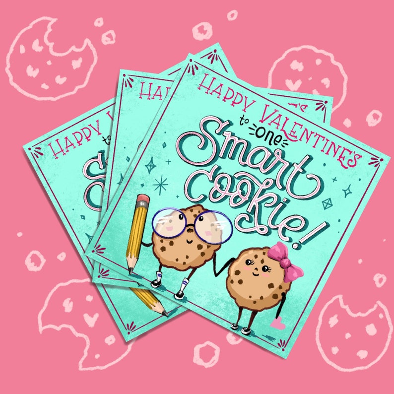 INSTANT DOWNLOAD Milk and Cookie Valentine Smart Cookie Teacher ...