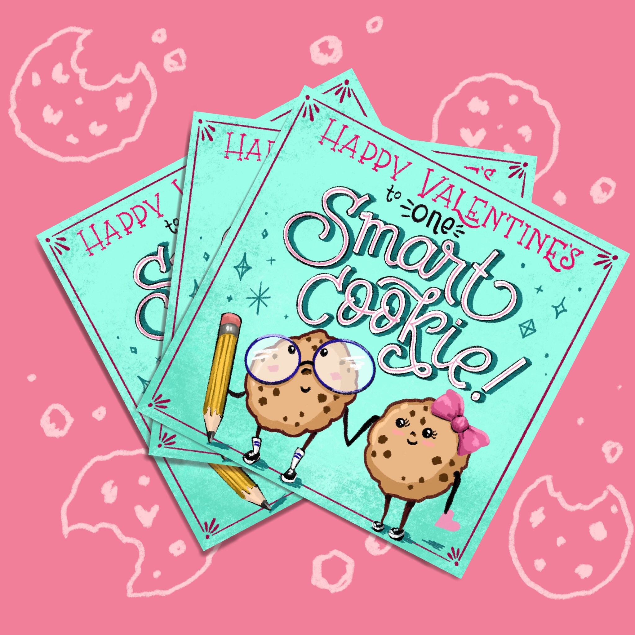 INSTANT DOWNLOAD Milk and Cookie Valentine Smart Cookie Teacher ...