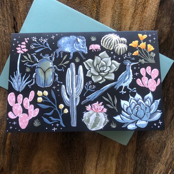 Cactus Greeting Card - Etsy