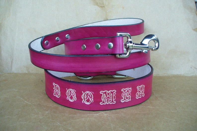 Custom made Collars and Leashes for Big Dogs Personalized | Etsy