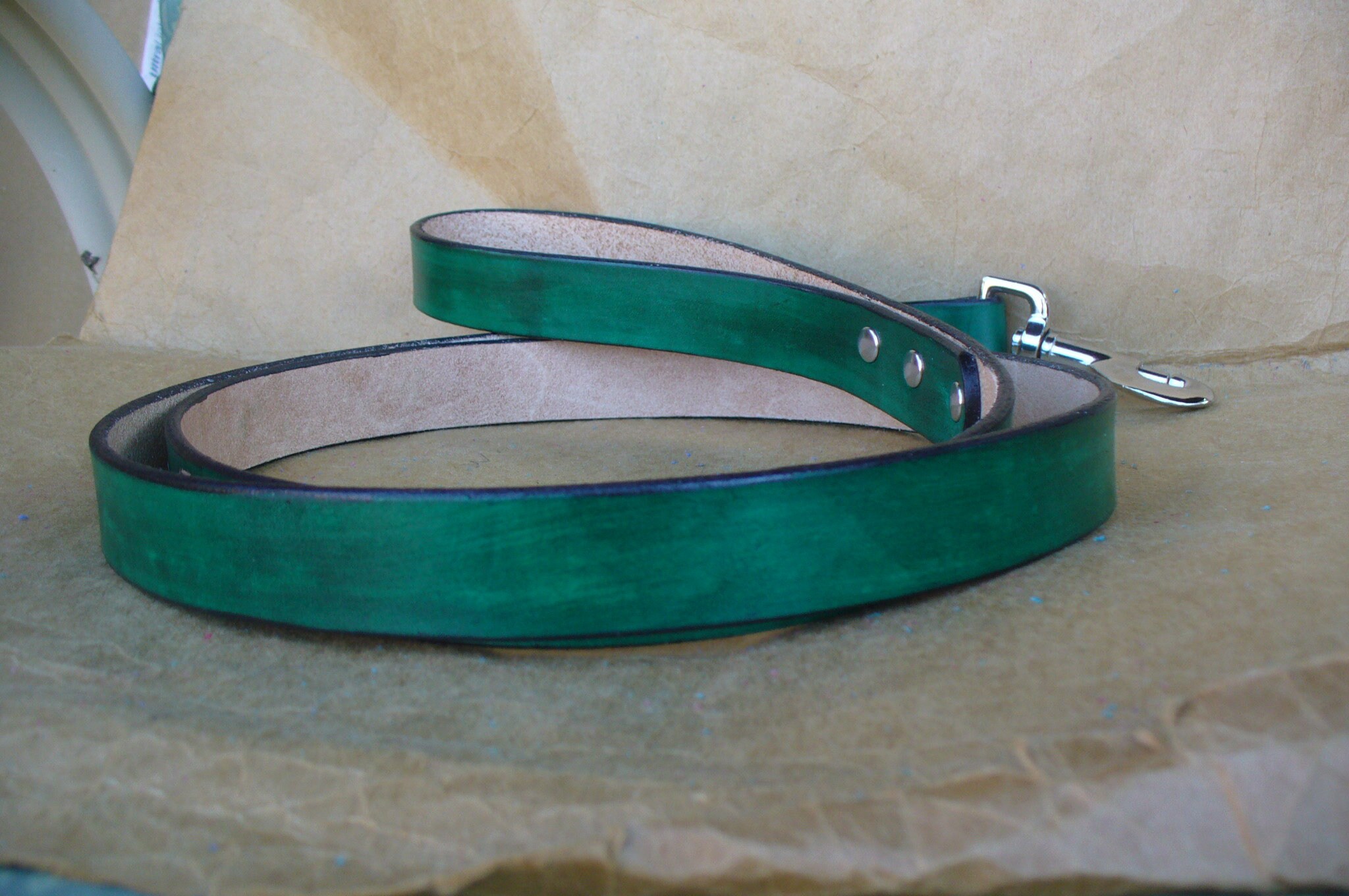 Leather Dog Leashes Custom Dog Leash 1 inch Leather Dog | Etsy