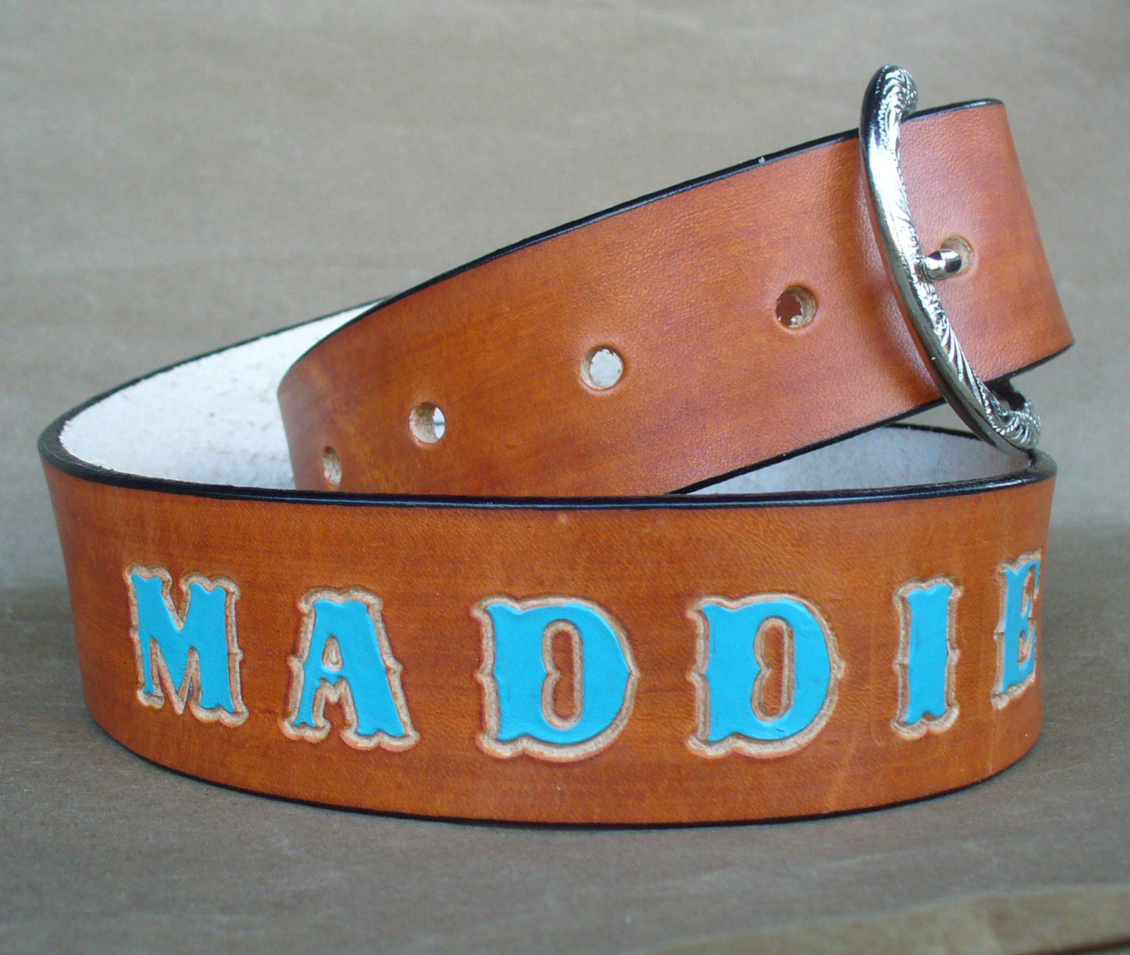 Custom Belts for Women or Man Western Leather Belt Tan | Etsy