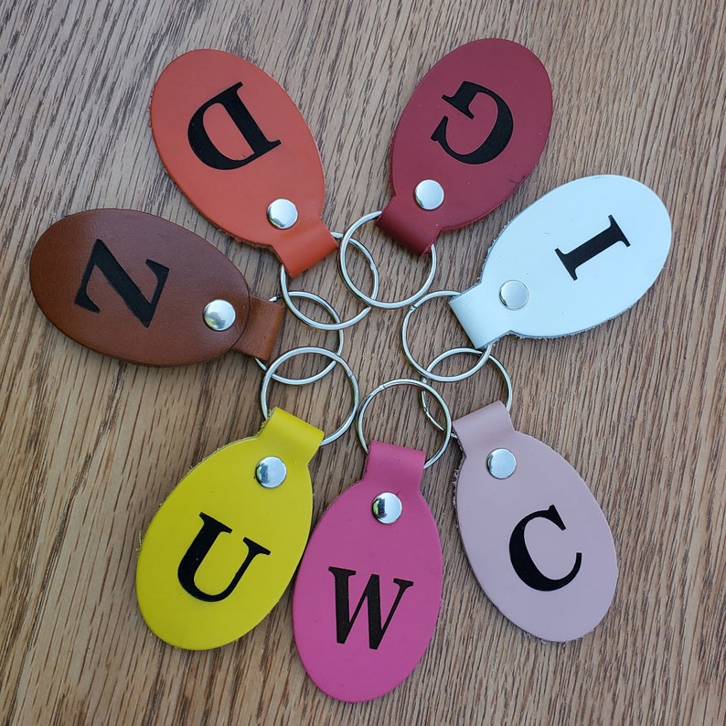 Leather Keychains Blank 10 Pack Light Blue Leather Key Fobs | Etsy