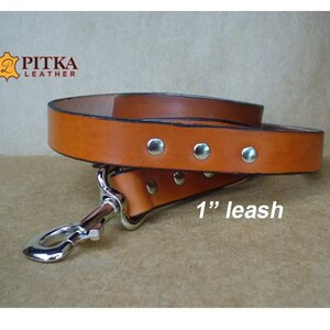 Leather Dog Leashes - Custom Dog Leash - 1 Inch Leather Dog Leashes ...