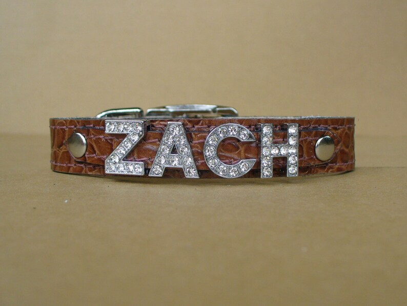 Rhinestone Dog Collars Personalized Bling Dog Collars Small - Etsy