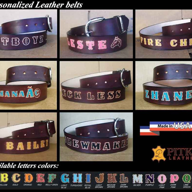 Name Belt - Etsy