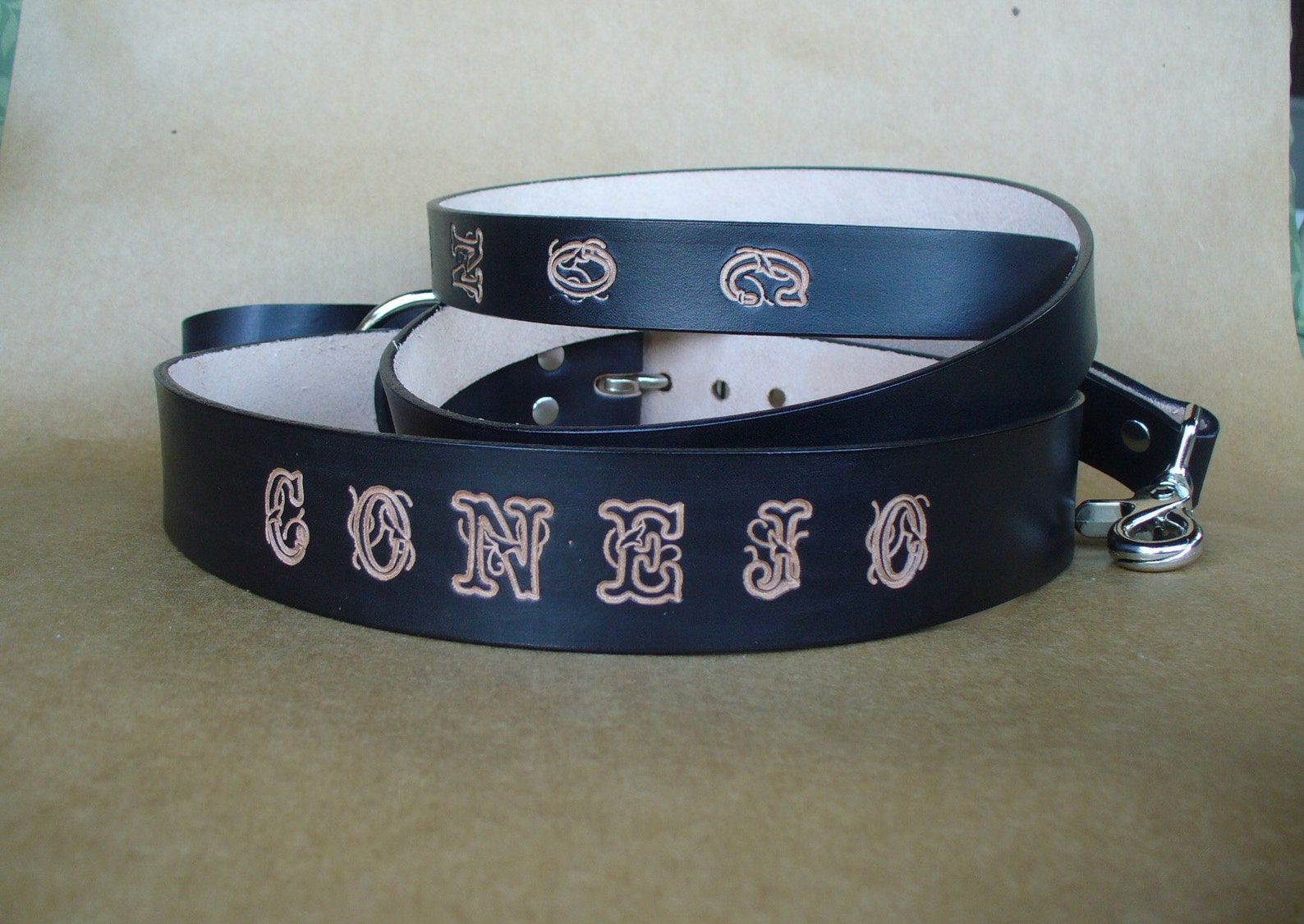 Custom Made Collars and Leashes for Big Dogs Personalized - Etsy