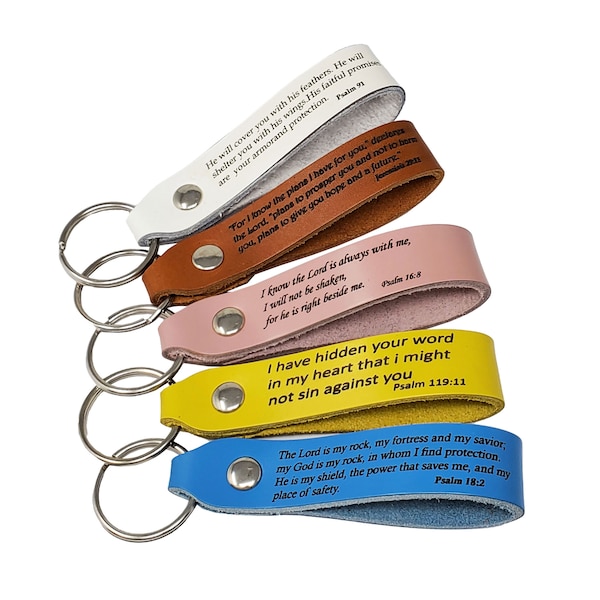 Bible Verse Keychain - Etsy