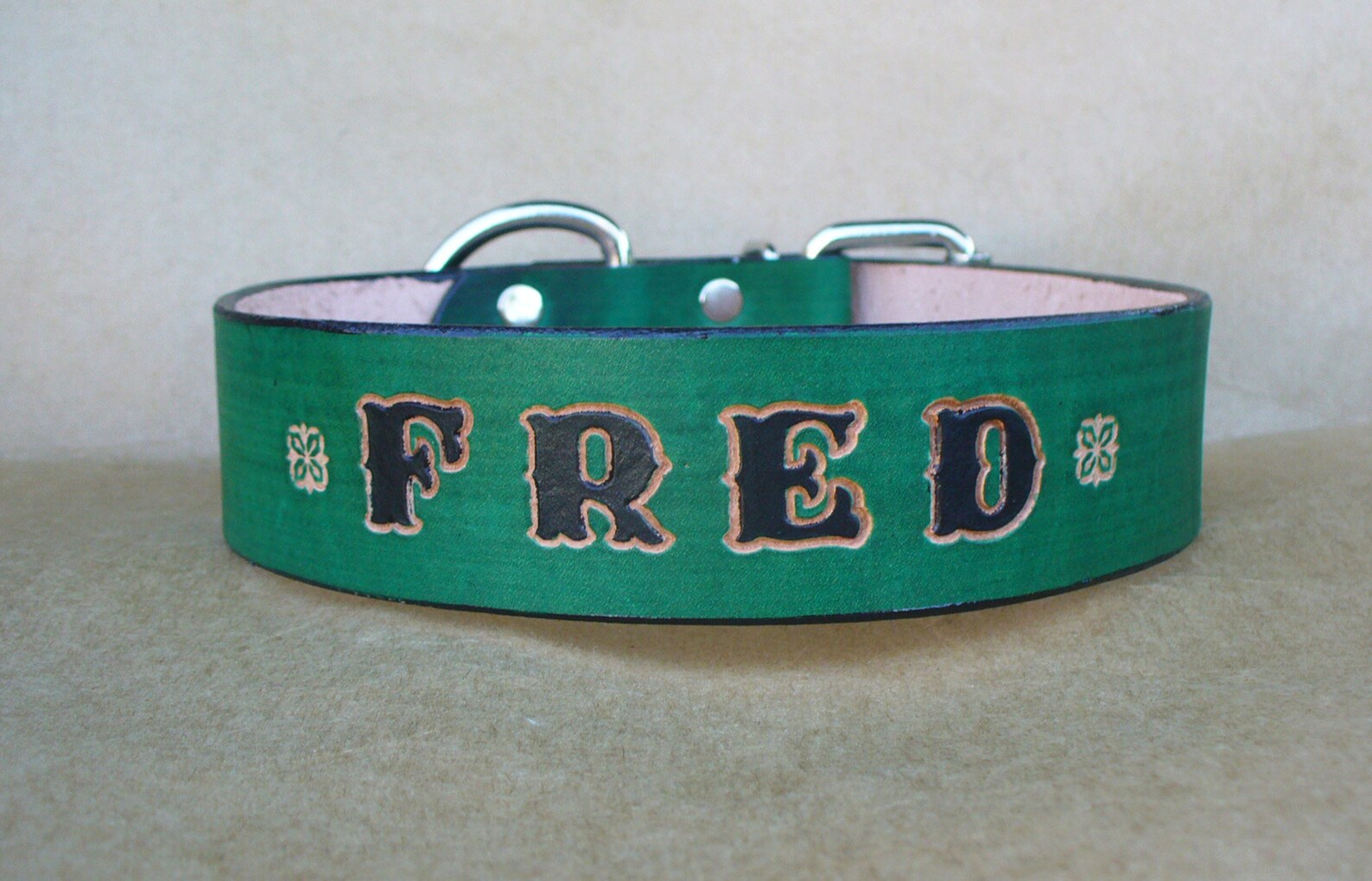 Extra Large Dog Collar Custom Leather Dog Collar Free | Etsy