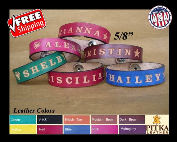 Items similar to Custom made Wristbands - Personalized Wristbands ...