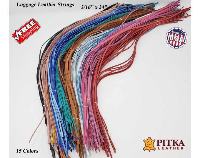 Leather Strips for Luggage Tags Latigo Leather Luggage | Etsy