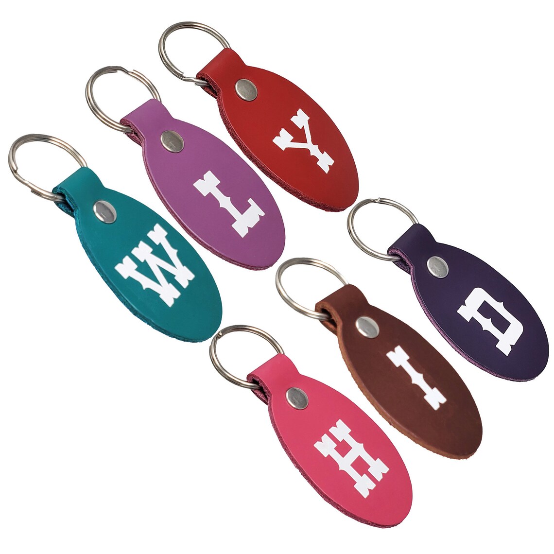 Leather Keychains Blank 10 Pack Light Blue Leather Key Fobs - Etsy