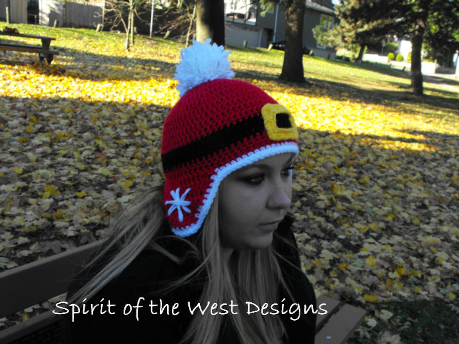 Holly Jolly Hat Crochet Pattern Christmas Xmas Santa Beanie Pompom ...