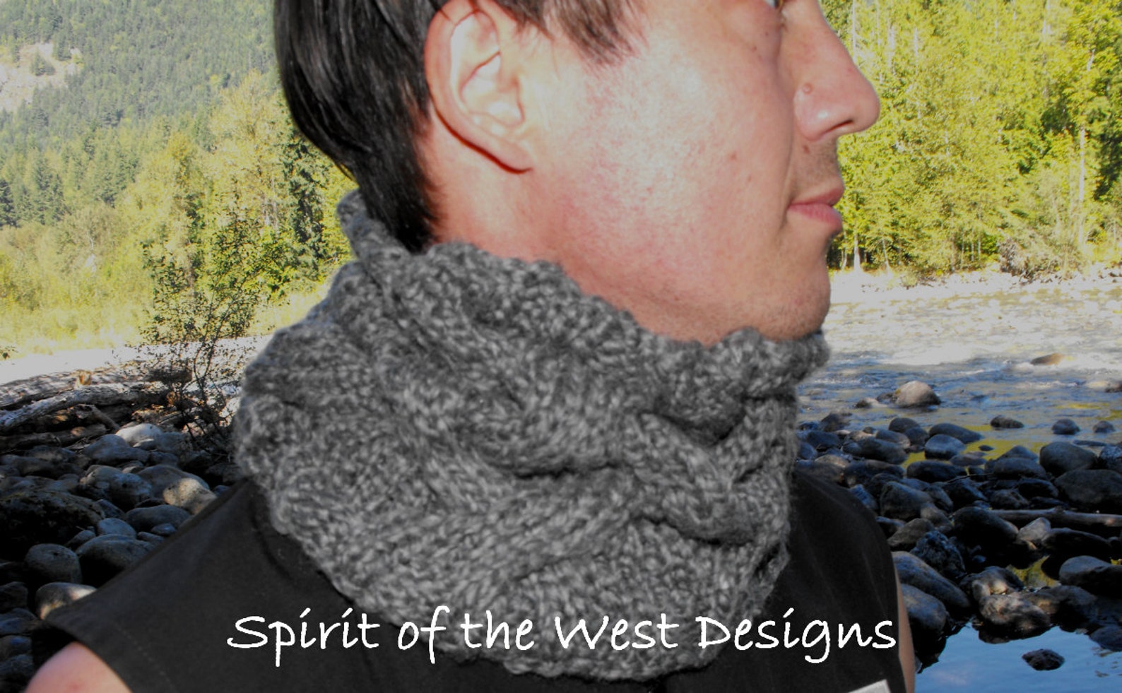 Men's Style Cowl Knitting Pattern Neck Warmer Manlyman - Etsy
