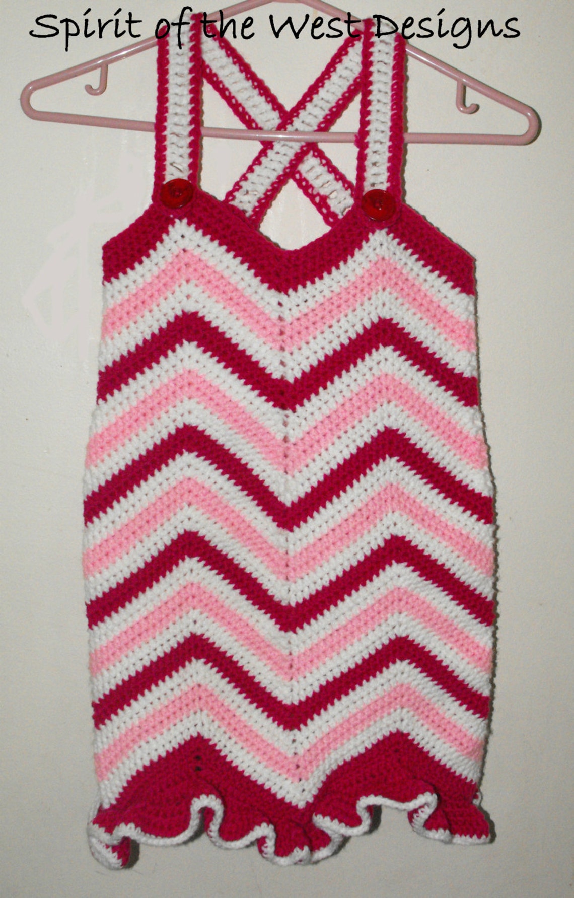 Chevron Sundress Crochet Dress Pattern Toddler Child Spring Tutu ...