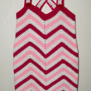 Chevron Sundress Crochet Dress Pattern Toddler Child Spring Tutu ...