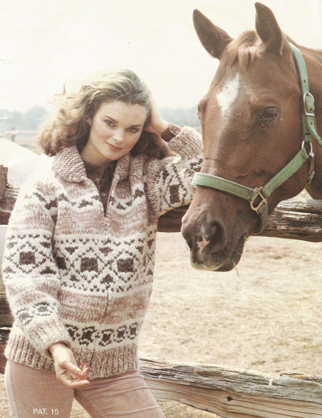 White Buffalo Pattern 15 Cowichan Salish Sweater Knit Cardigan Native ...