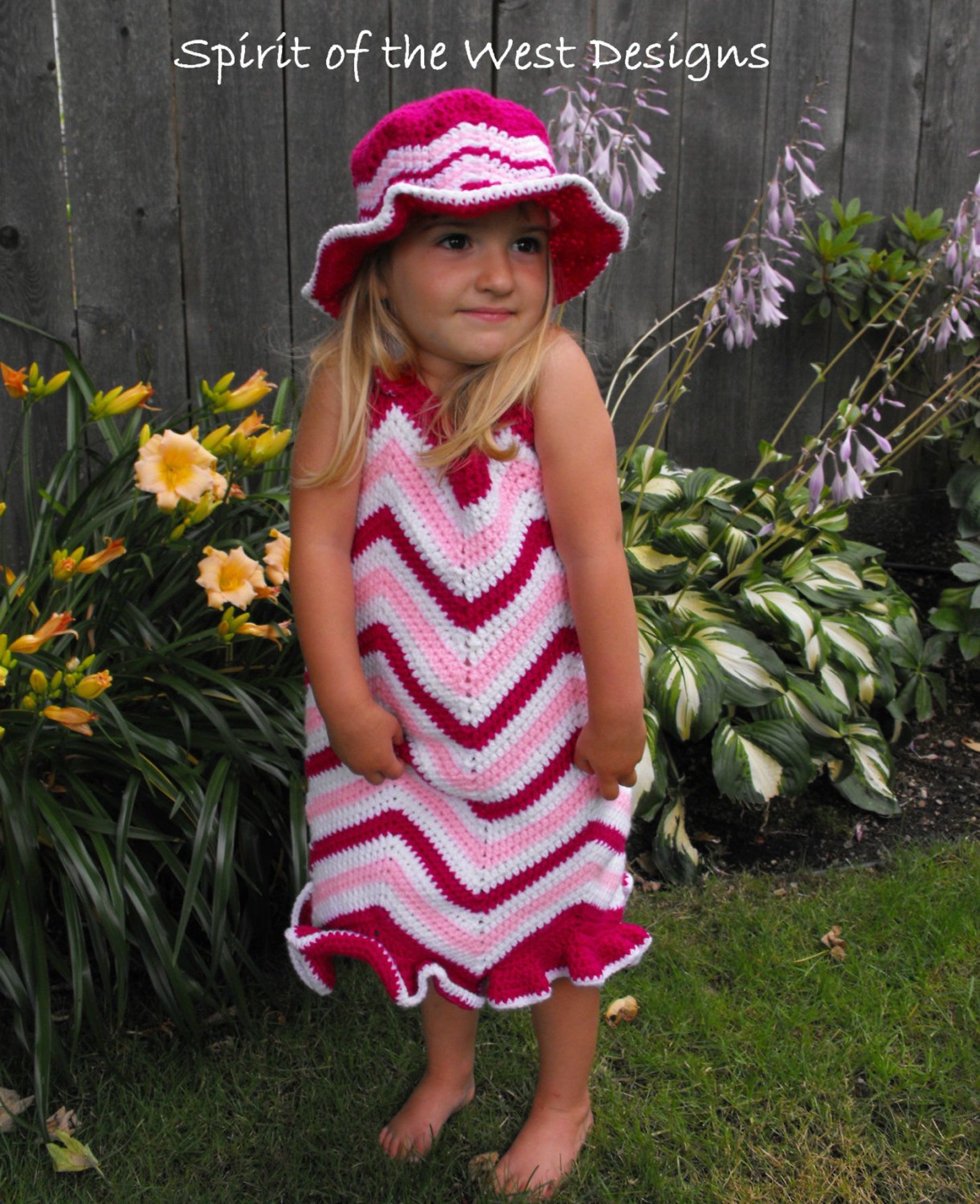 Chevron Sundress Crochet Dress Pattern Toddler Child Spring Tutu ...
