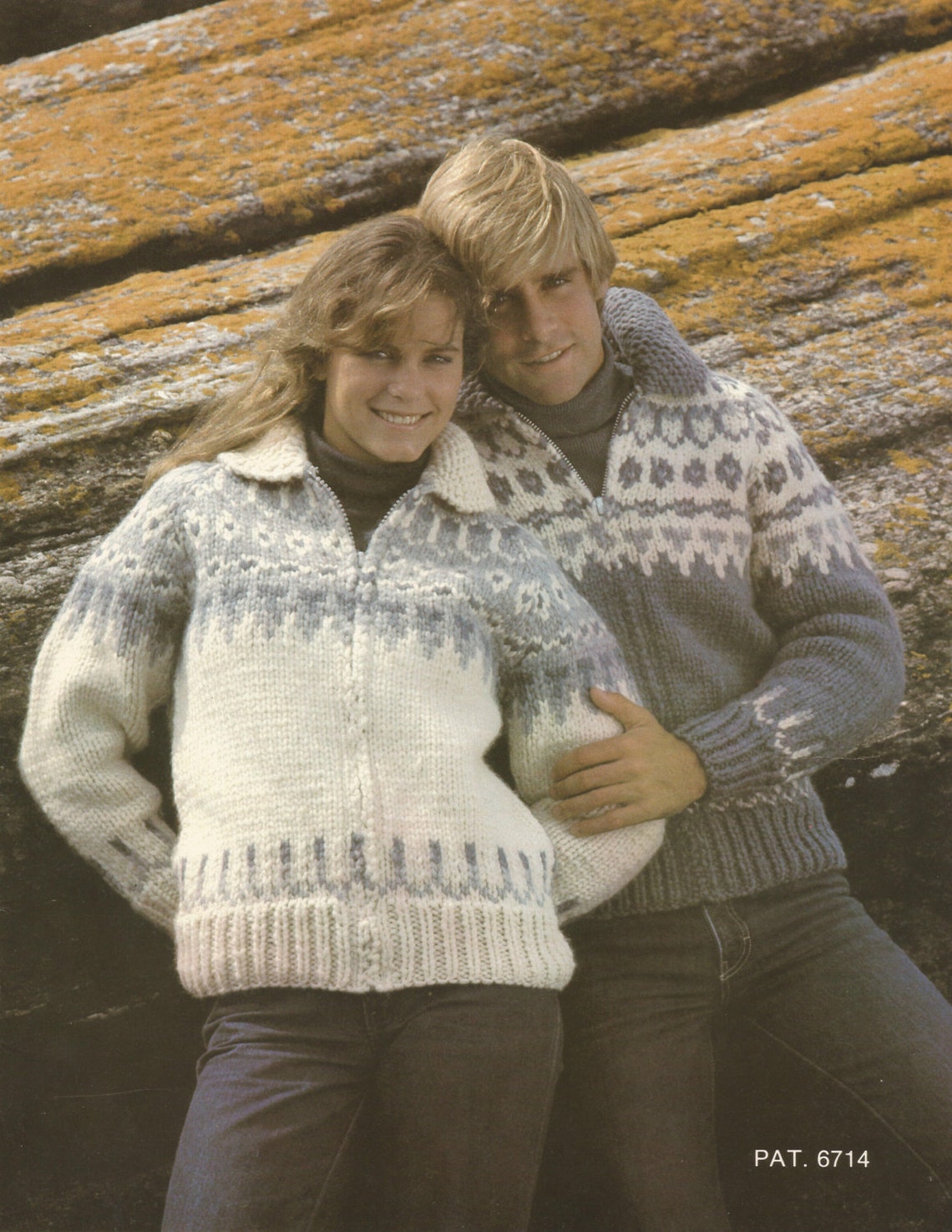 White Buffalo Pattern 6714 Cowichan Salish Sweater Knit Cardigan ...