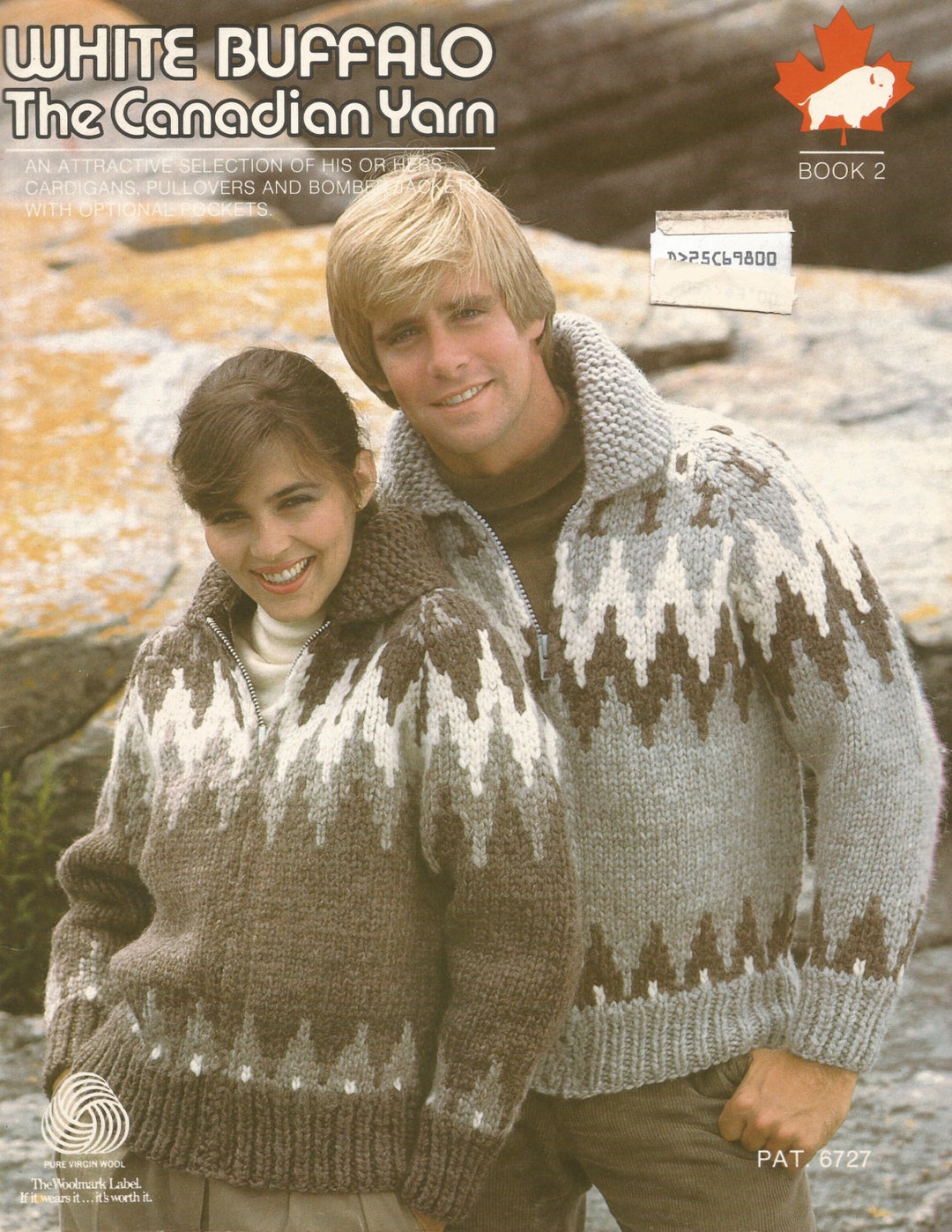 White Buffalo Pattern 6727 Cowichan Salish Sweater Knit Cardigan ...
