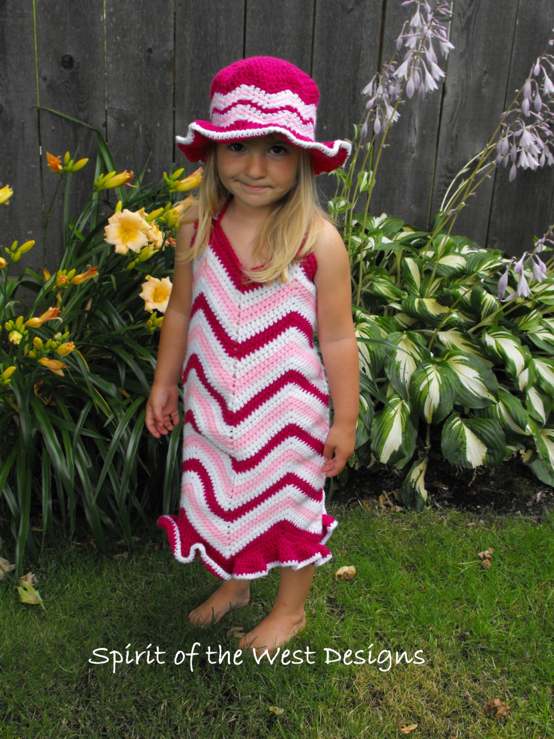 Chevron Sundress Crochet Dress Pattern Toddler Child Spring Tutu ...