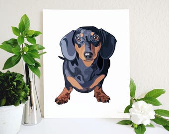 Wiener Dog Art | Etsy
