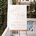 Personalized Baby Shower Sign, Hello Baby Welcome Sign, Baby Girl Baby ...